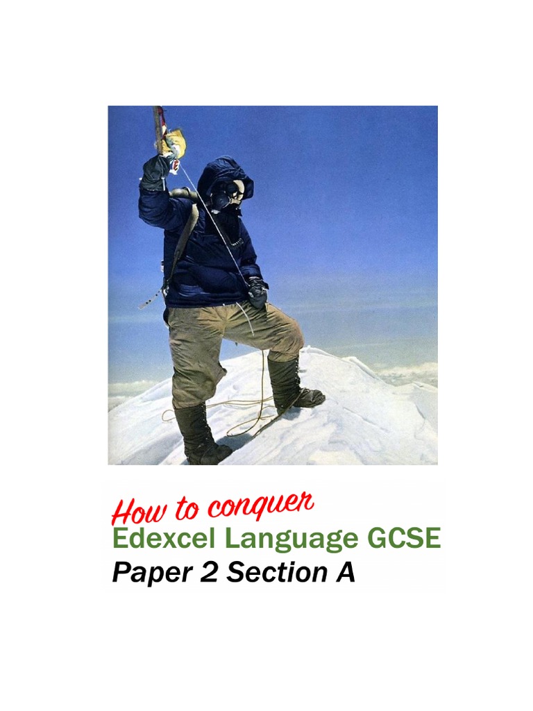 How To Conquer Paper 2 Section A | PDF | Question | Rhetoric