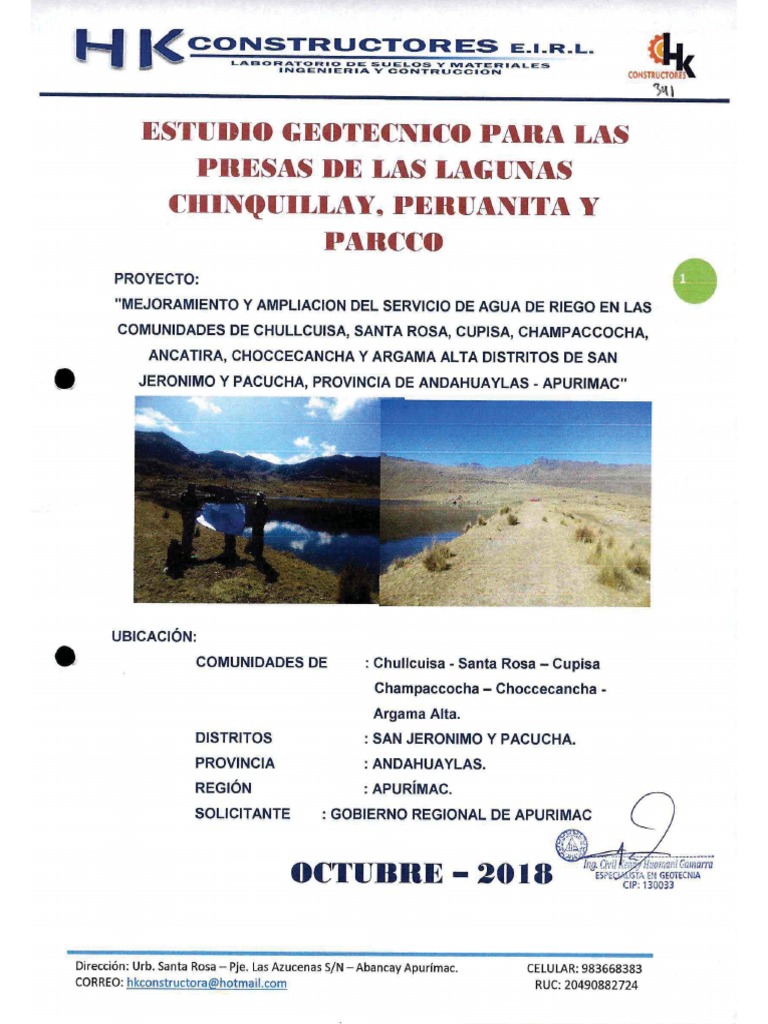 Estudio Geotecnico (Escaneado) | PDF