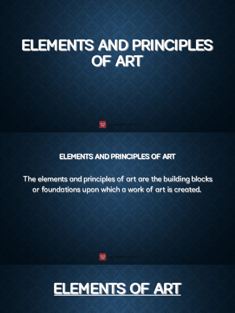 Elements and Principles of Art Guide | PDF