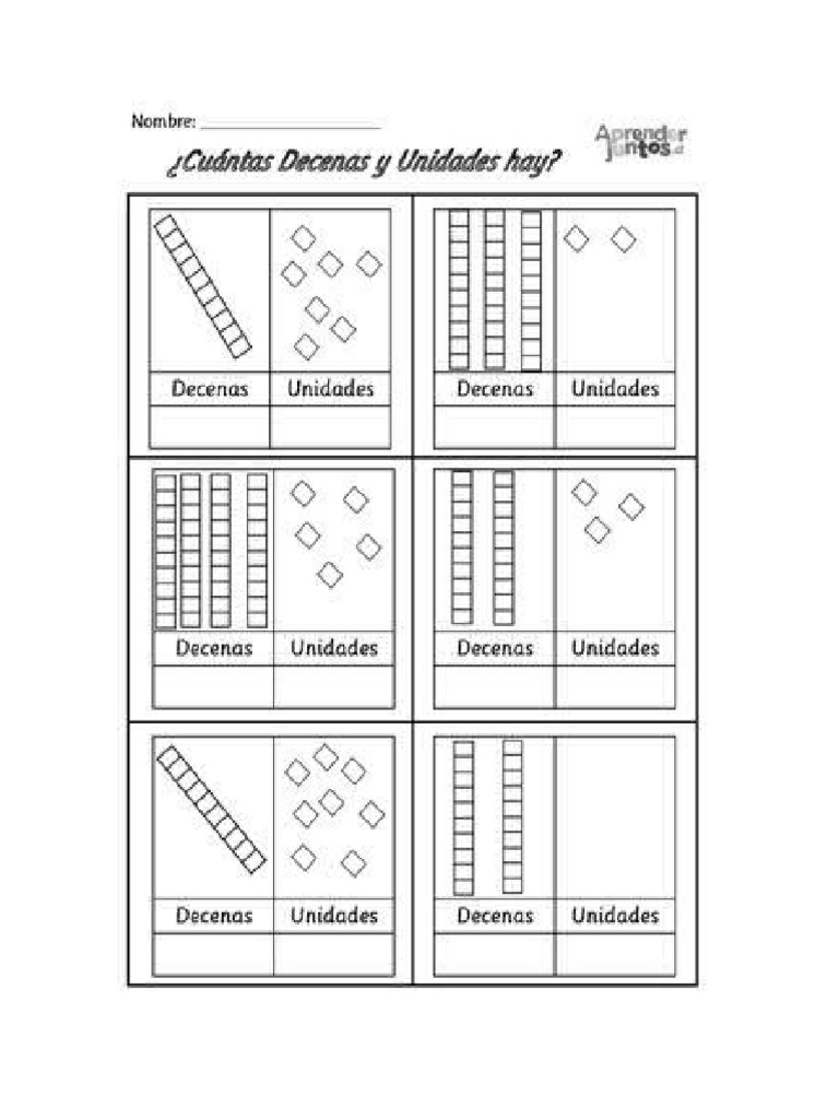 Unidades y Decenas | PDF