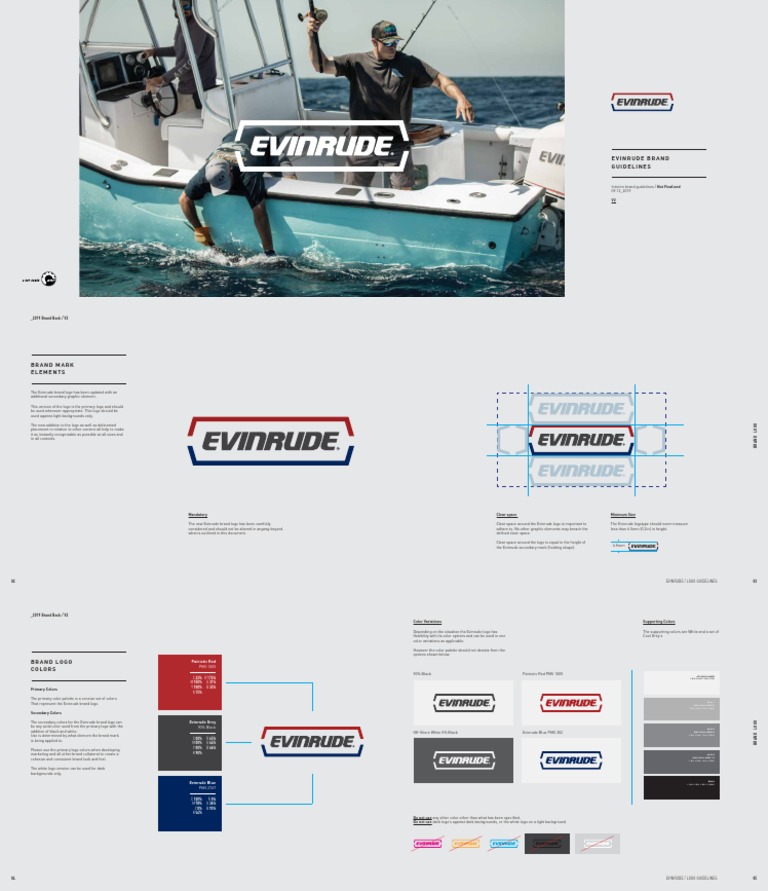 Evinrude Brand Logo Guidelines V2 | PDF | Typography | Logos