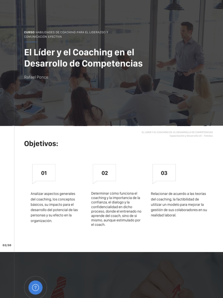Clase 1 - El Líder y El Coaching en El Desarrollo de Competencias | PDF | Liderazgo | Sicología