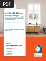 NFRC 100 - 2010 - E0A4 (April 2011) | PDF | Window | Door