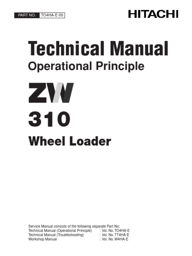 ZW310 Techinacal Man. Operation PR | PDF | Diesel Engine | Turbocharger