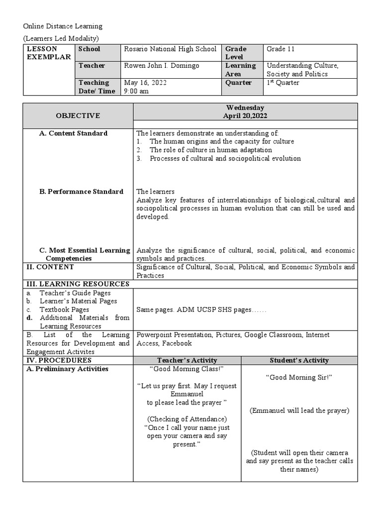 DLL Q1 M4 Ucsp | PDF | Mesopotamia | Common Era