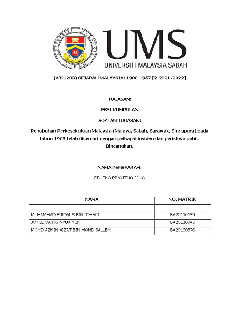 Esei Sej Malaysia (Group) | PDF
