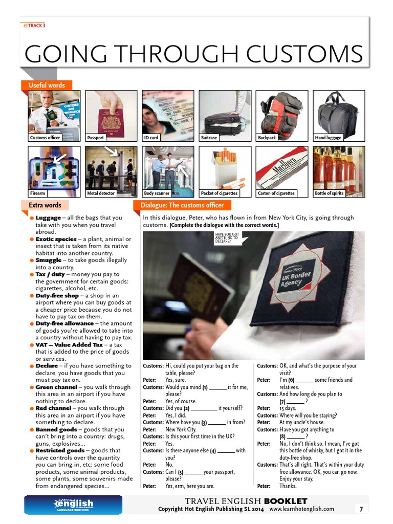 Going Through Customs | PDF | Customs | Payments