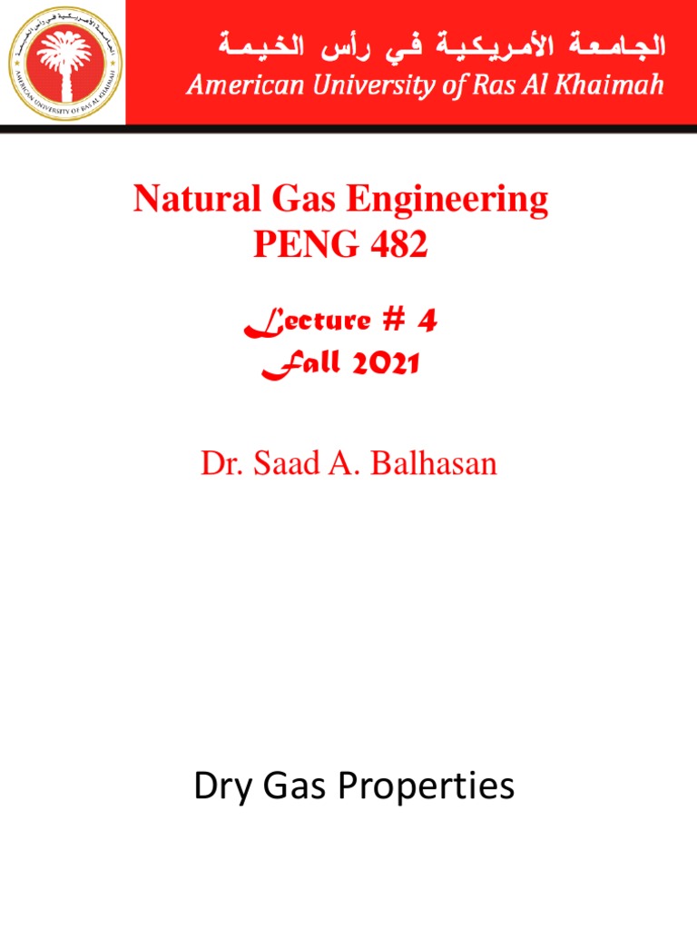 Lecture # 4 PENG 482 | PDF