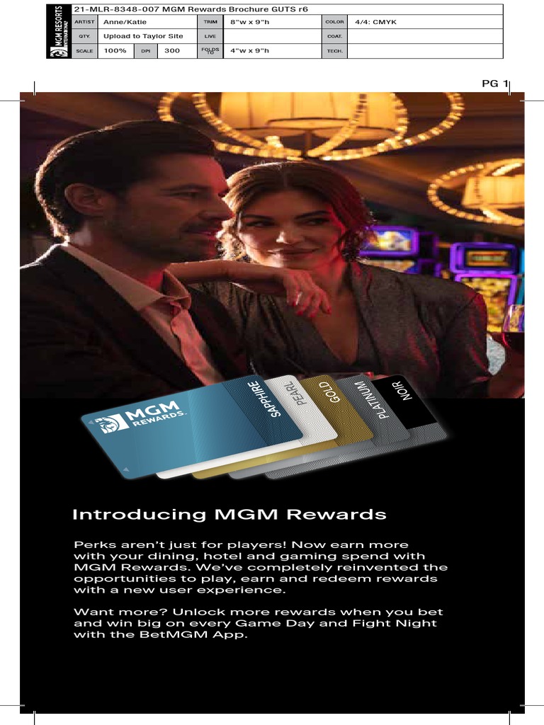 MGM Rewards New Benefits by Tier | PDF | Slot Machine | Master Card