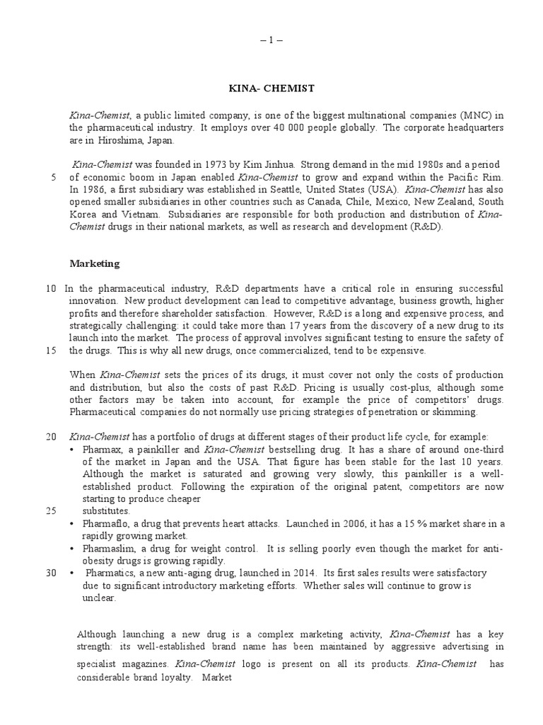 Ib 2 BM Case Study | PDF