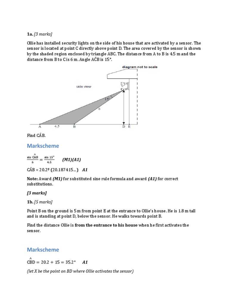 Formative Trig. Scheme | PDF | Trigonometric Functions | Area