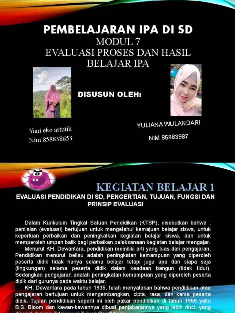 TT2 - PPT Modul 7 - Ipa - SD | PDF | Karier & Perkembangan | Sains & Matematika