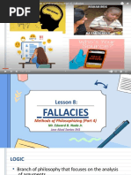 Fallacies Activity and Worksheet | PDF | Fallacy | Logic