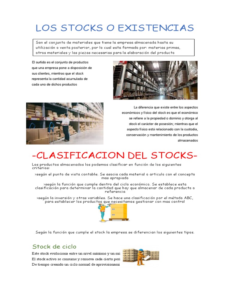 Los Stocks o Existencias | PDF | Inventario | Lean Manufacturing