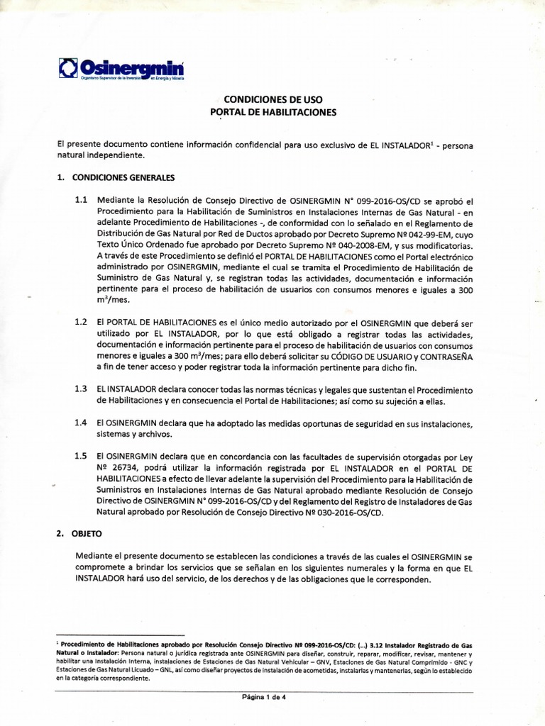 Documentos para Osinergmin | PDF | Contraseña | Usuario (informática)