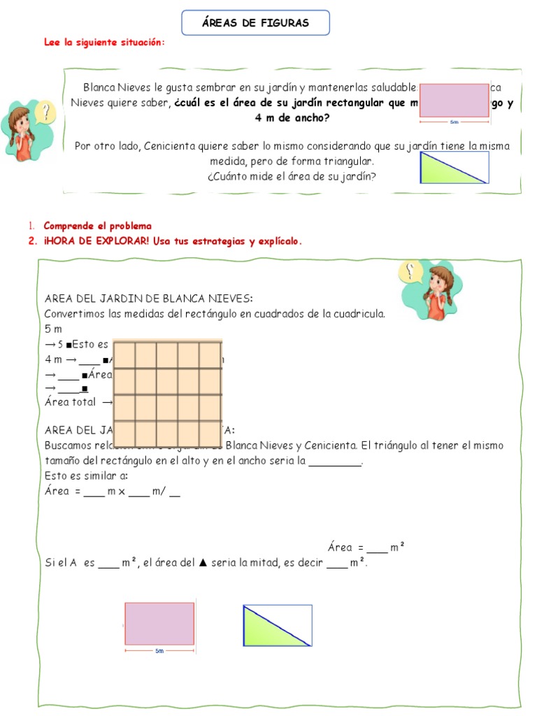 Act. Matematica Áreas de Figuras | PDF