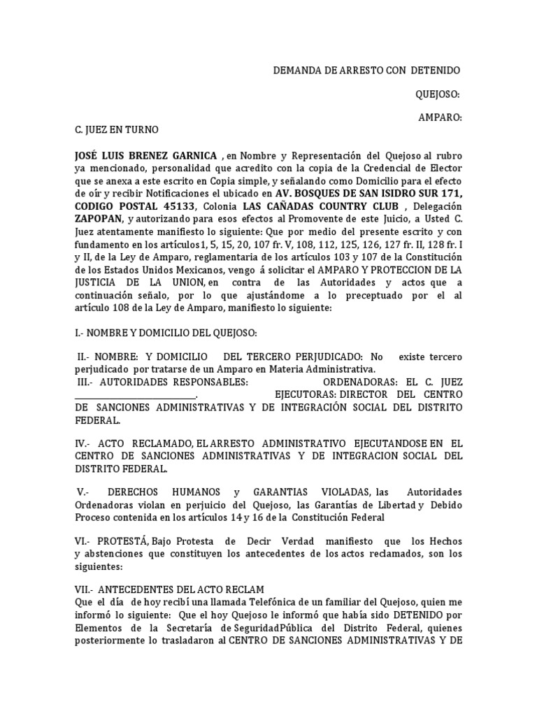 Amparo para Torito | PDF | Derecho