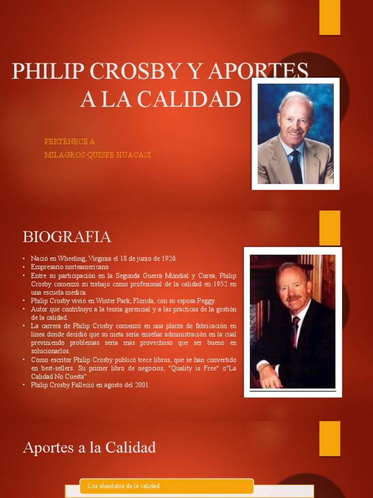 Philip Crosby y Aportes A La Calidad 41547 | PDF | Business | Economias