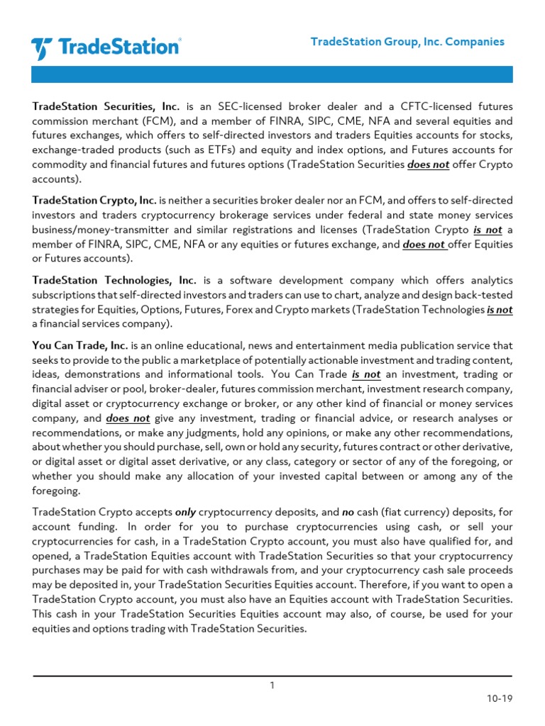 TradeStation Group Inc Companies | PDF | Futures Contract | Stocks