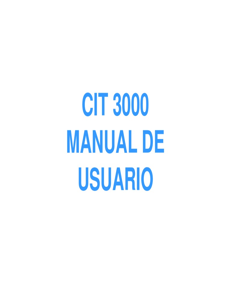 Cit Manual Pdf