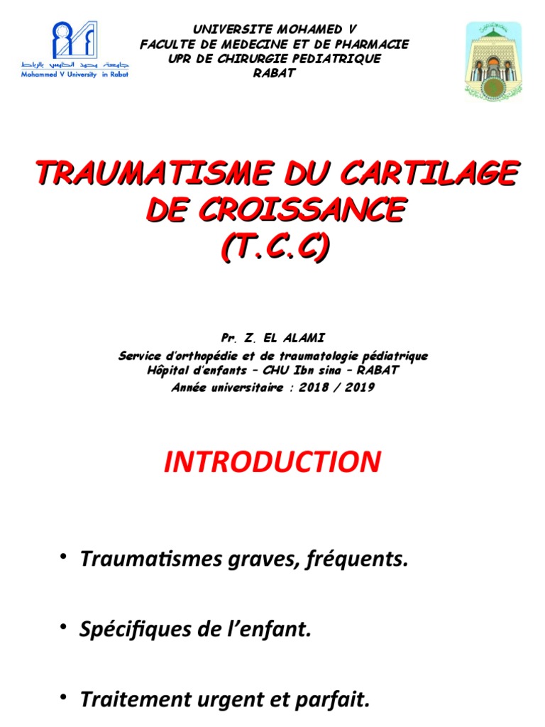 6 - Traumatisme Du Cartilage de Croissance | PDF