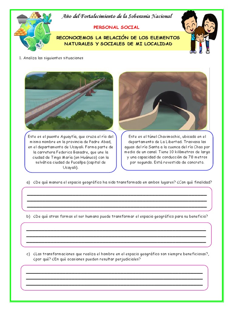 Elementos Naturales y Sociales en Mi Comunidad | PDF | Ciencias sociales
