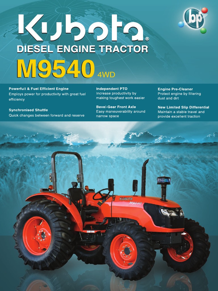BROCHURE - Kubota M9540 | PDF | Automotive Industry | Transport