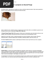 Tutorial de Edição no Sound Forge | PDF | MP3 | Som