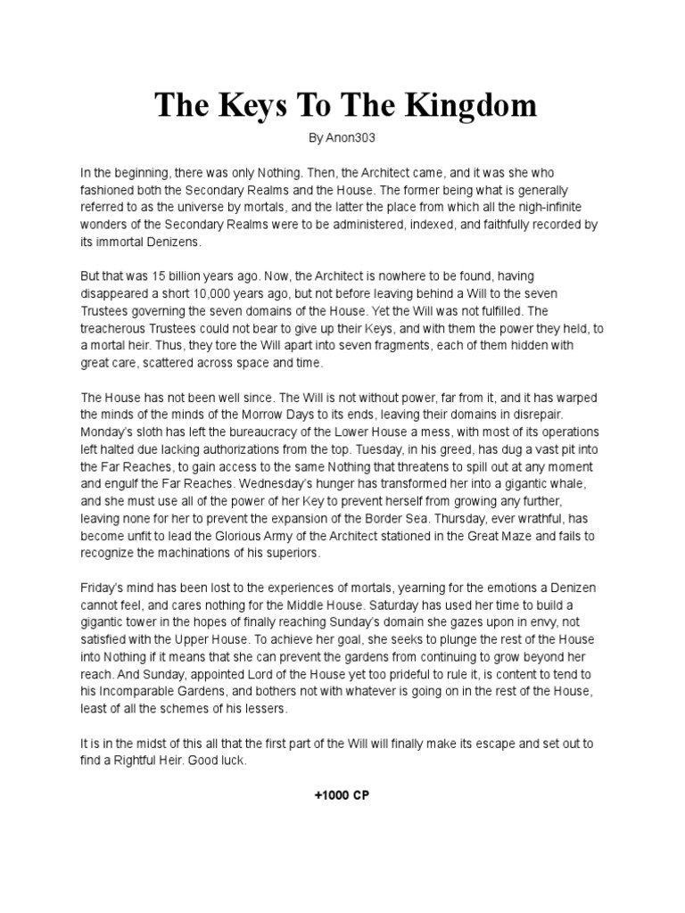 The Keys To The Kingdom | PDF