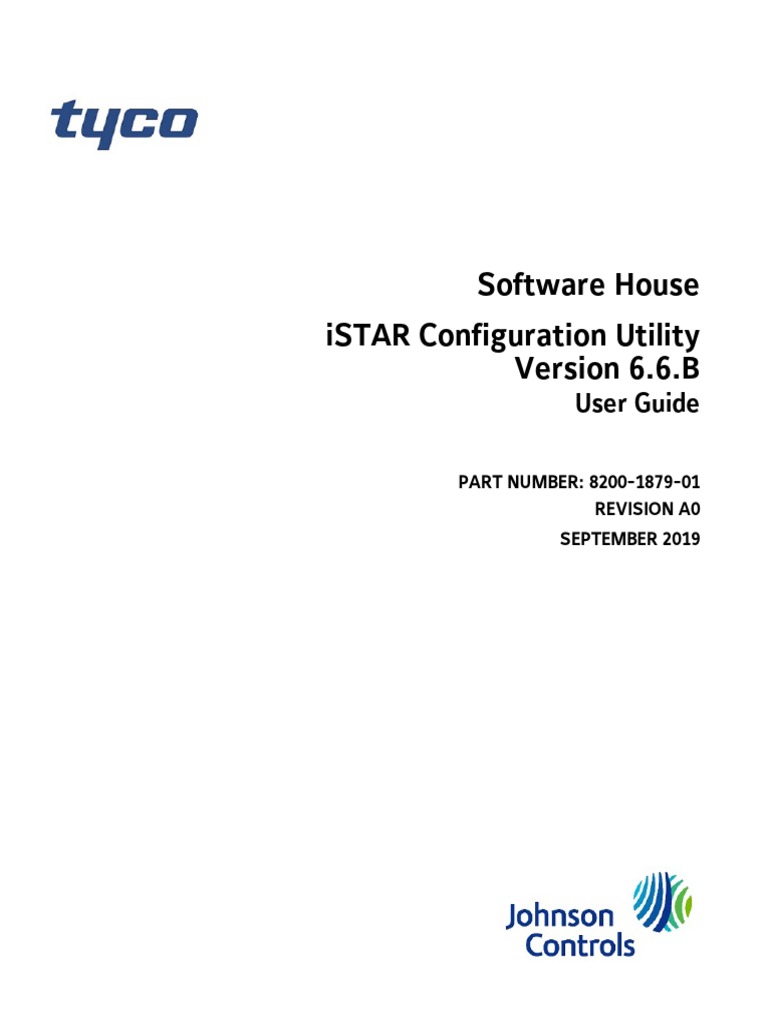 Software House iSTAR Configuration Utility Version 6.6.B: User Guide | PDF | I Pv6 | Ip Address