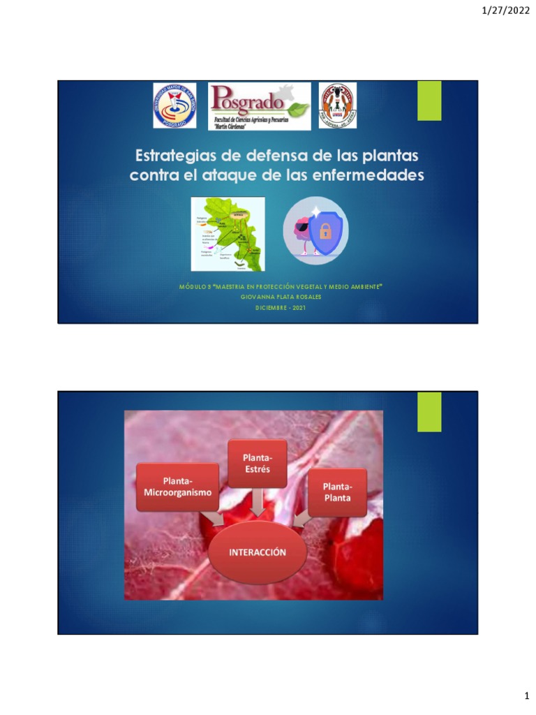Mecanismos de defensa en plantas | PDF | Infección | Plantas