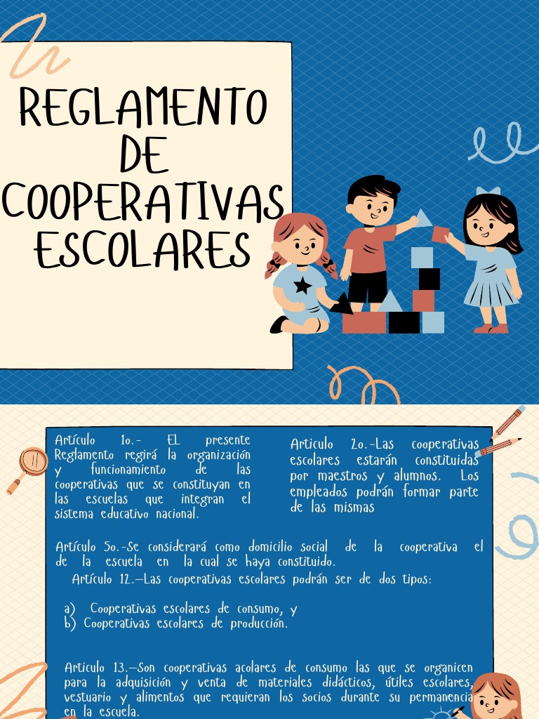 Reglamento de Cooperativas Escolares México | PDF