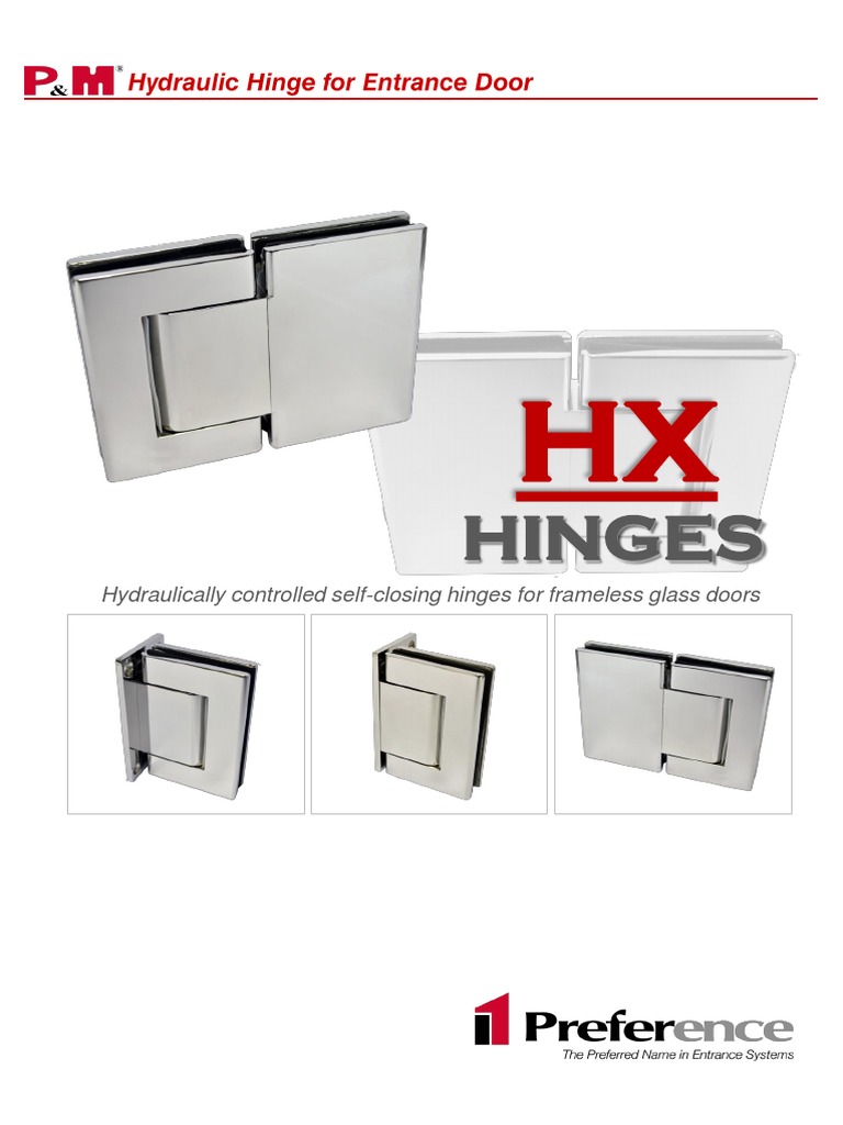 P&M - HX - Hydraulic Hinge For Entrance Door | PDF | Door | Building Engineering