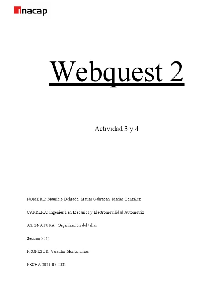 Webquest 2 | PDF