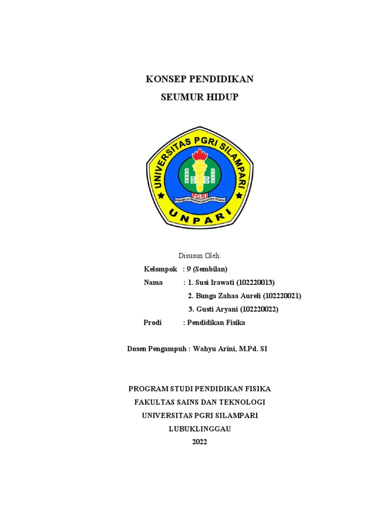 Konsep Pendidikan Seumur Hidup | PDF