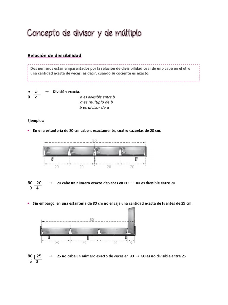 11-Concepto de Divisor y de Múltiplo (N Primo, Compuesto. MCM, MCD ...