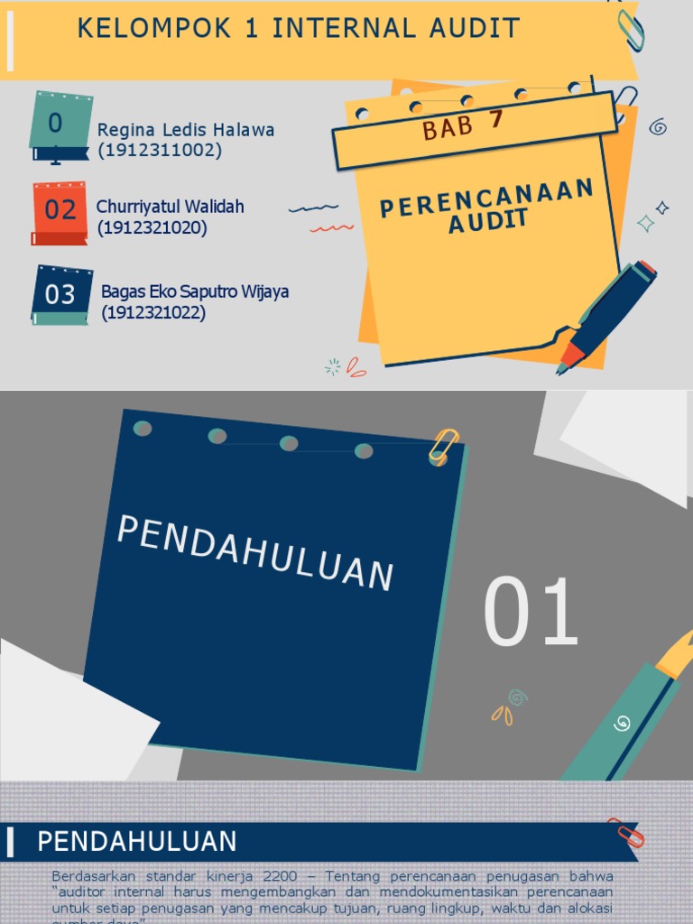 Kelompok 1 - Internal Audit - Bab 7 Perencanaan Audit | PDF