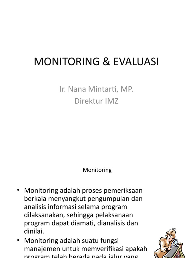 Monitoring & Evaluasi | PDF