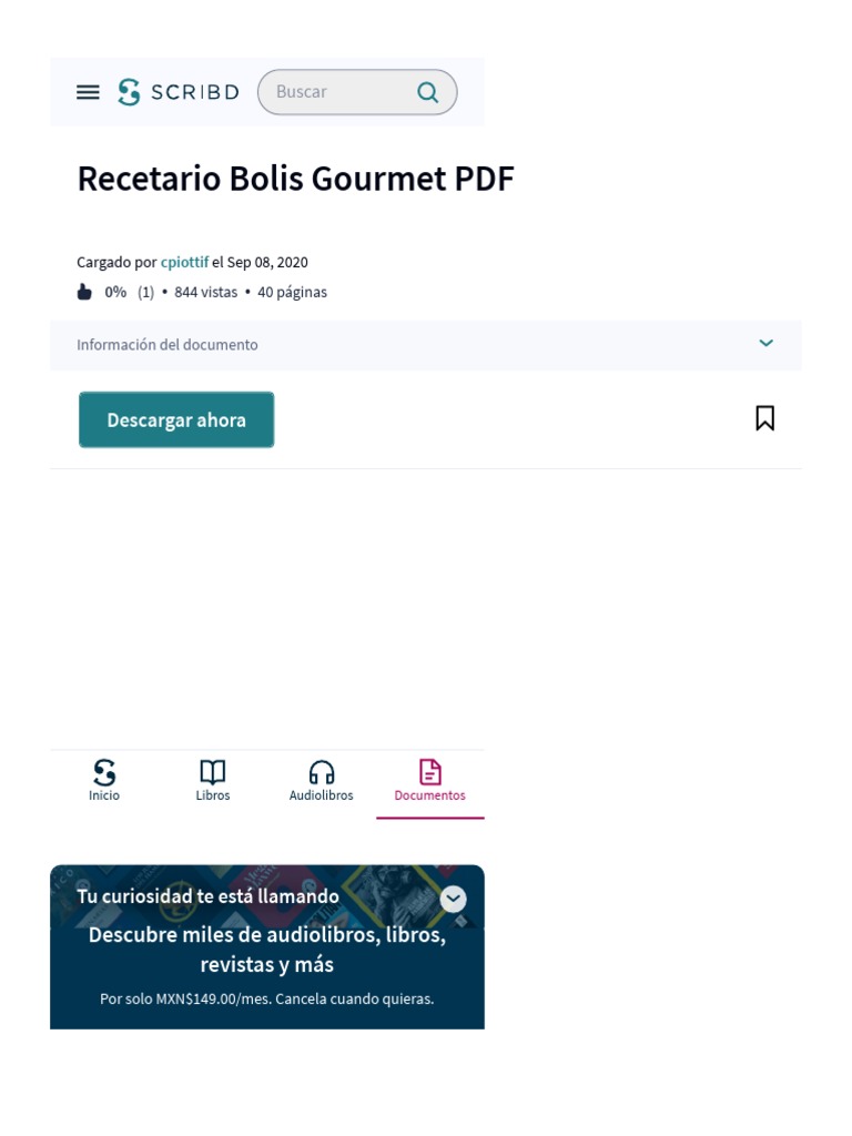 Recetario Bolis Gourmet PDF - PDF - Crema - Chocolate | PDF