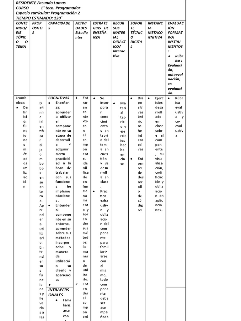 Residencia Clase 1 TP Diagrama de Secuencia Facundo Lamas Materia Residenca Carrera Pedagogica ...