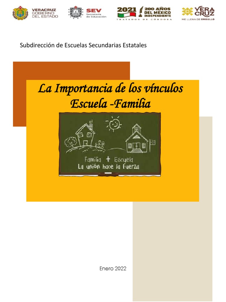Proyecto Escuela Familia (Fichas) | PDF | Maestros | Familia