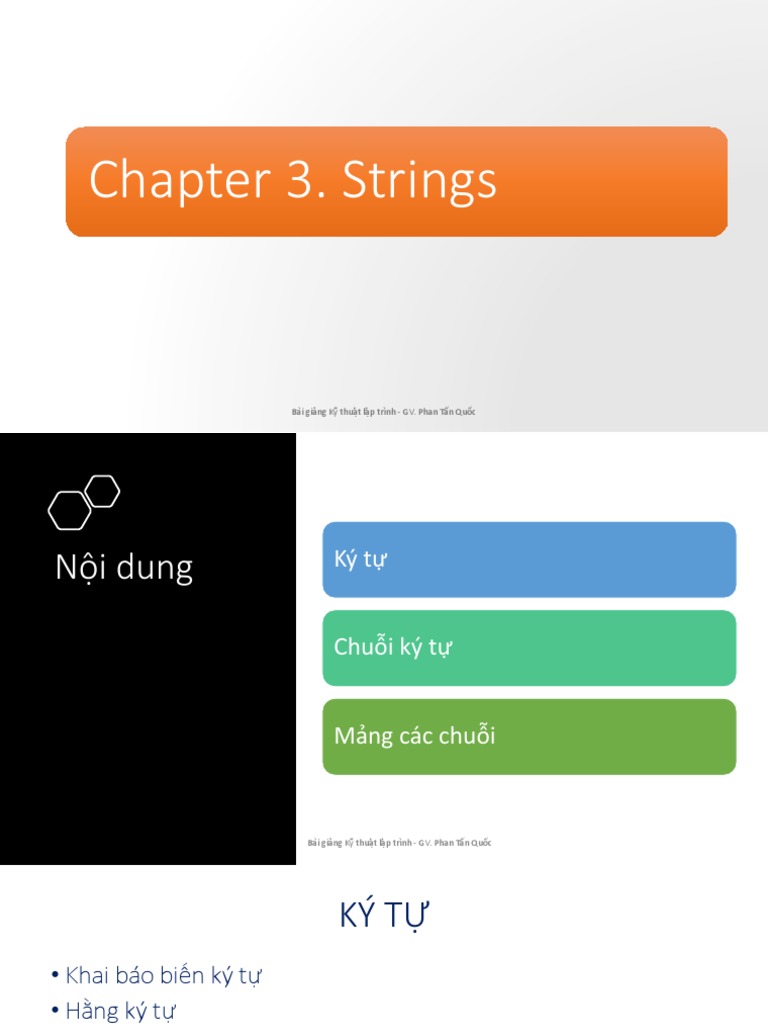 Chapter 3. Strings | PDF