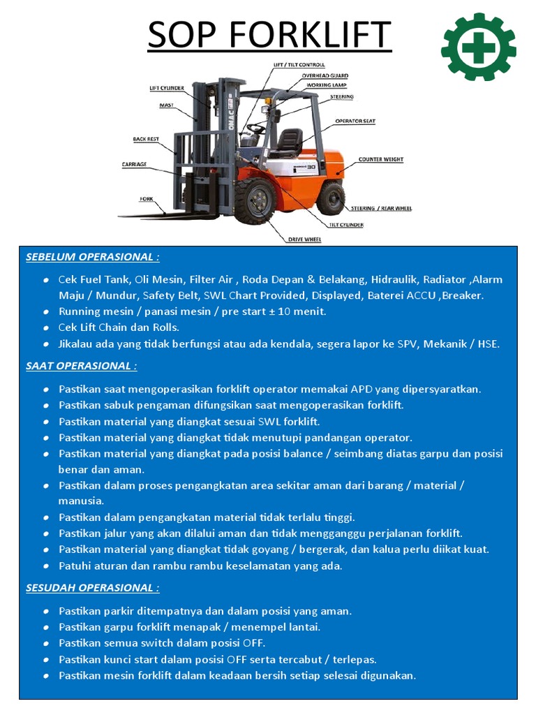 SOP Pengoperasian Forklift yang Aman | PDF