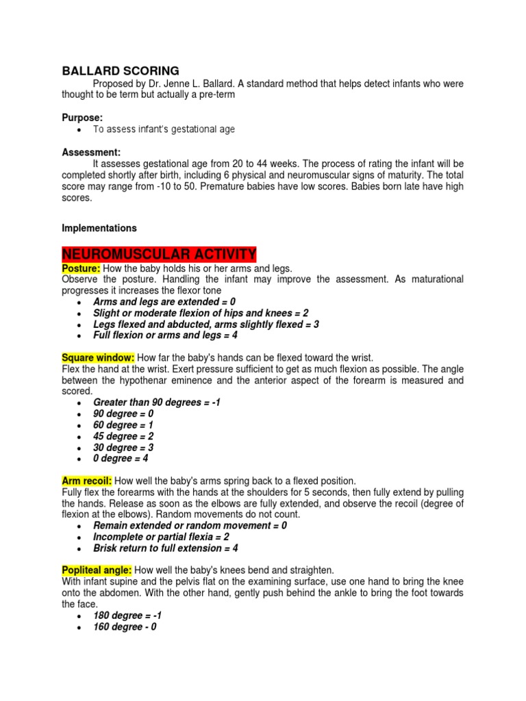 Ballard Scoring | PDF