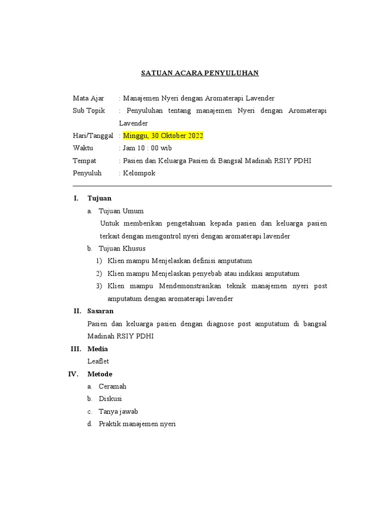 Sap Penkes Amputatum | PDF