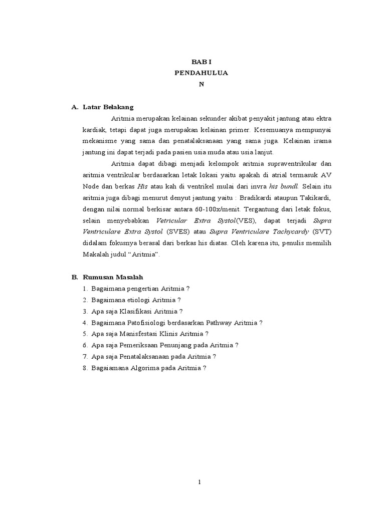 Panduan Lengkap Aritmia Jantung | PDF