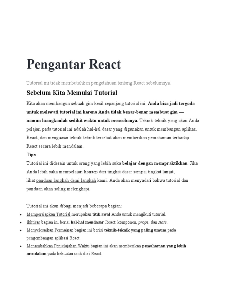 Pengantar React | PDF