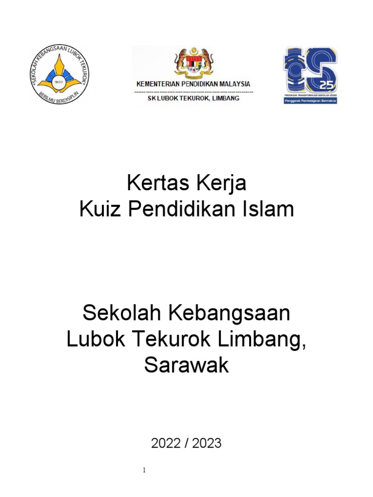 Kertas Kerja Program Kuiz Islam | PDF