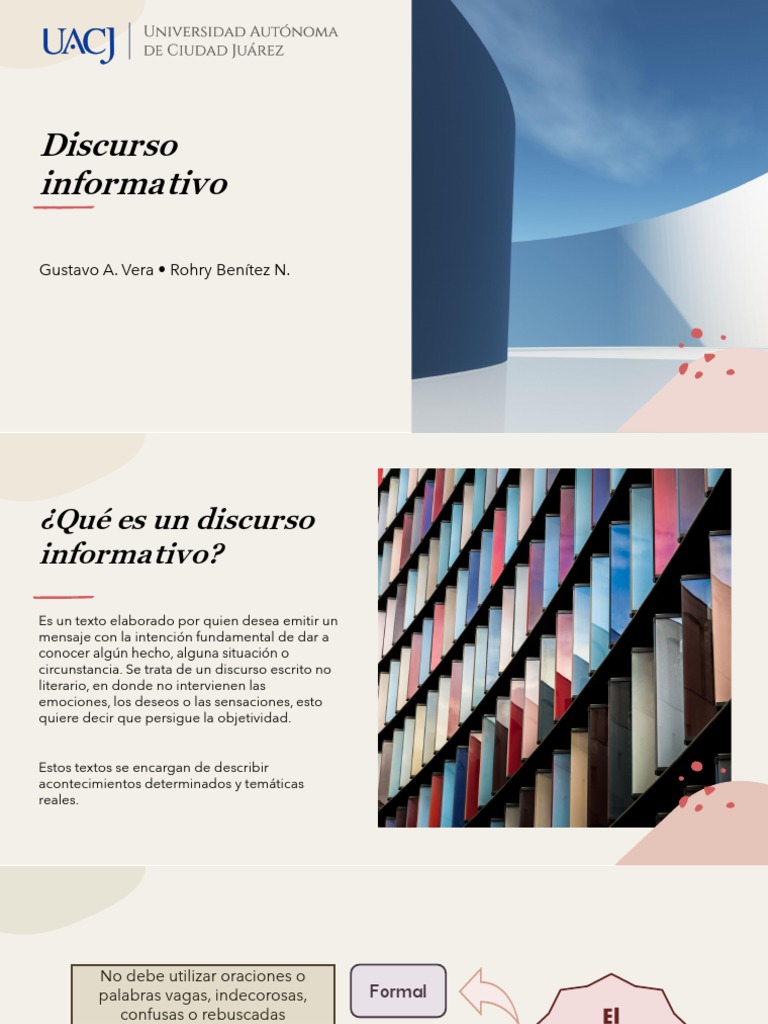 Guía del Discurso Informativo | PDF | Cognición | Lingüística