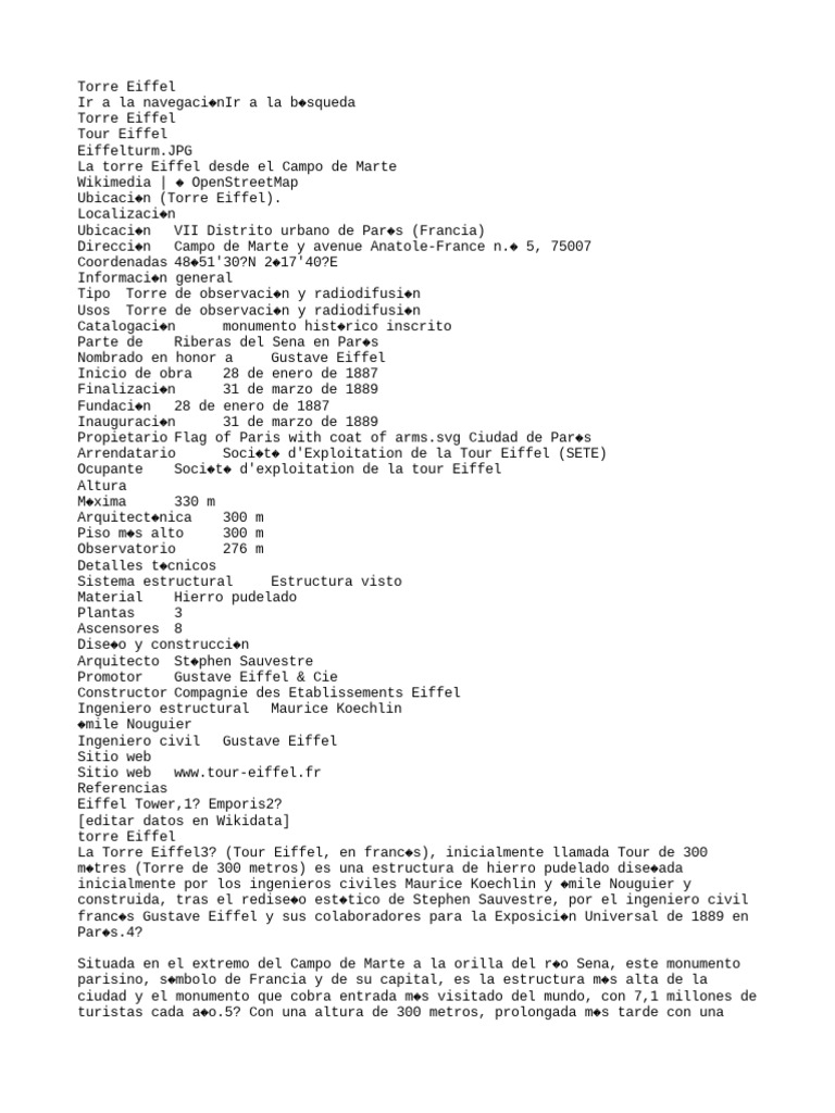 Torre Eiffel | PDF | Ascensor